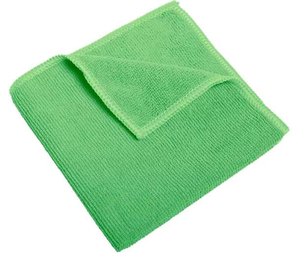 Microfibre recyclée verte 200g/m² - 36x38cm - Sachet de 10